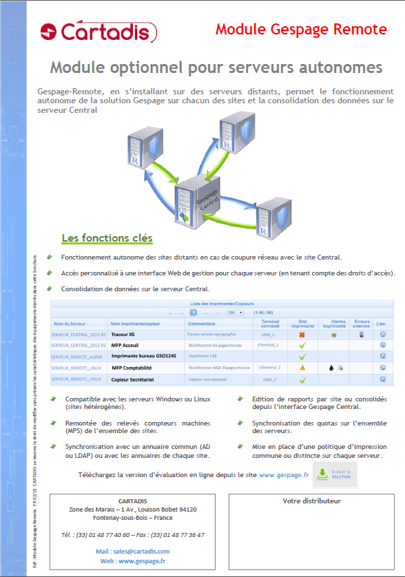 Gespage Remote Module